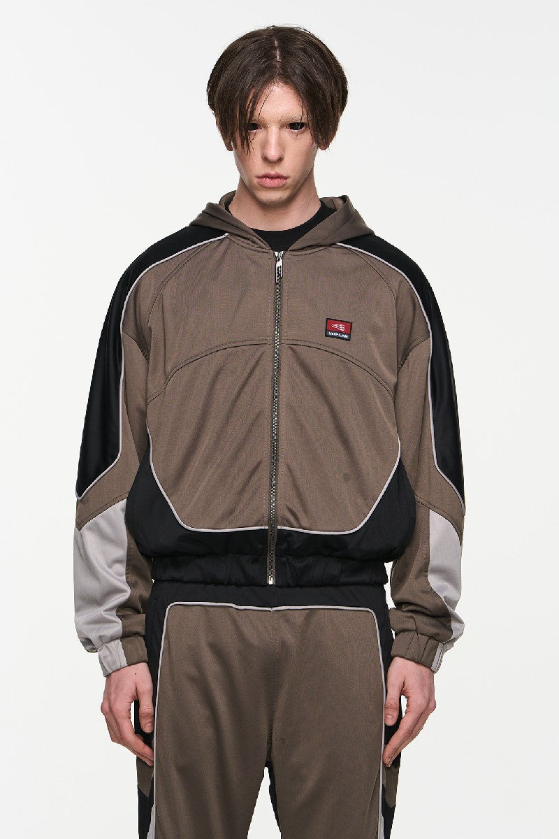 Retro Colorblock Embroidered Logo Jacket – Copping Zone