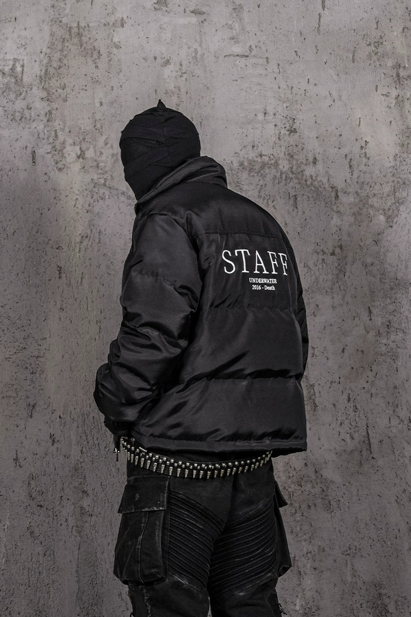 Staff Embroidered Down Jacket – Copping Zone