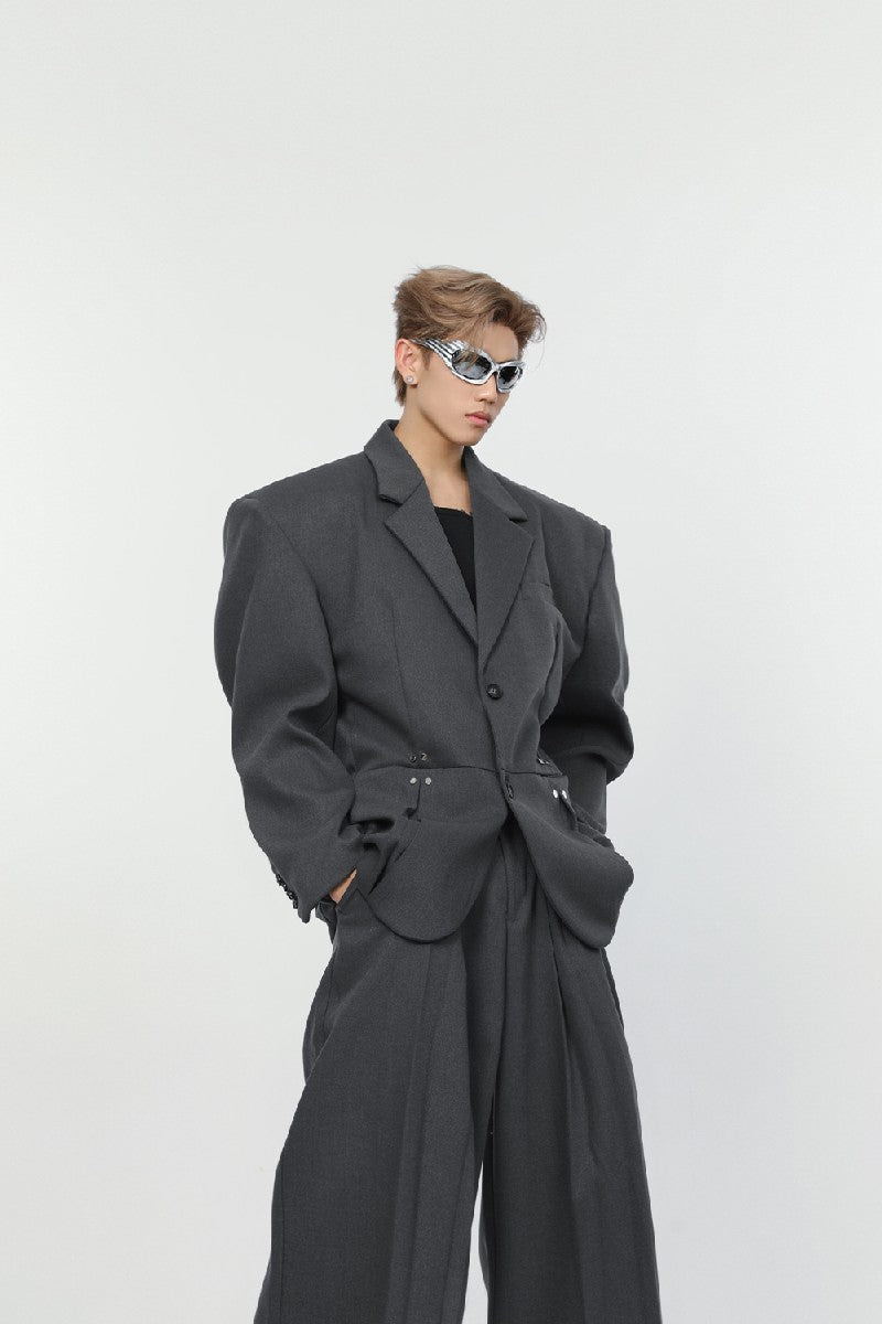Shoulder Pads Suit Jacket - Turntide – Copping Zone