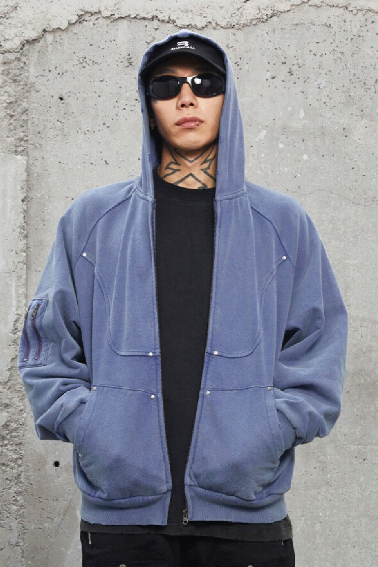 Structure Zip Up Hoodie – Copping Zone