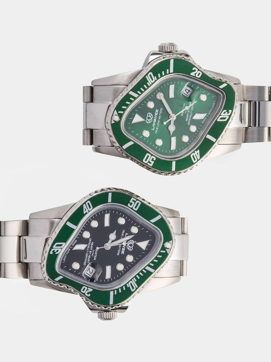 LAARVEE Crashed Submariner Steel Watch – Copping Zone