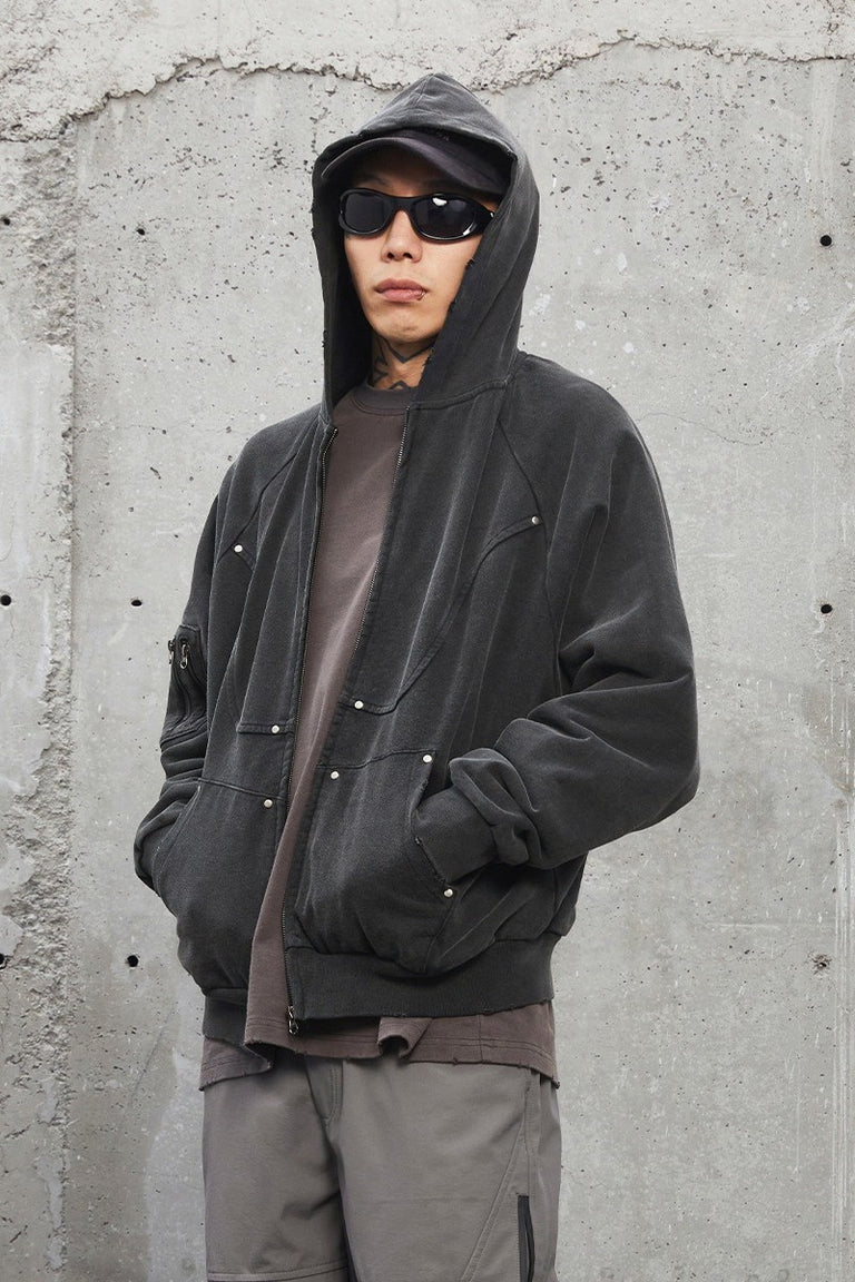 Structure Zip Up Hoodie – Copping Zone