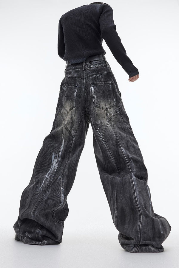Flared Distressed Jeans – Copping Zone
