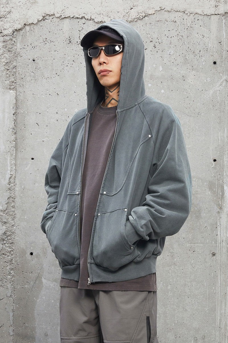 Structure Zip Up Hoodie – Copping Zone