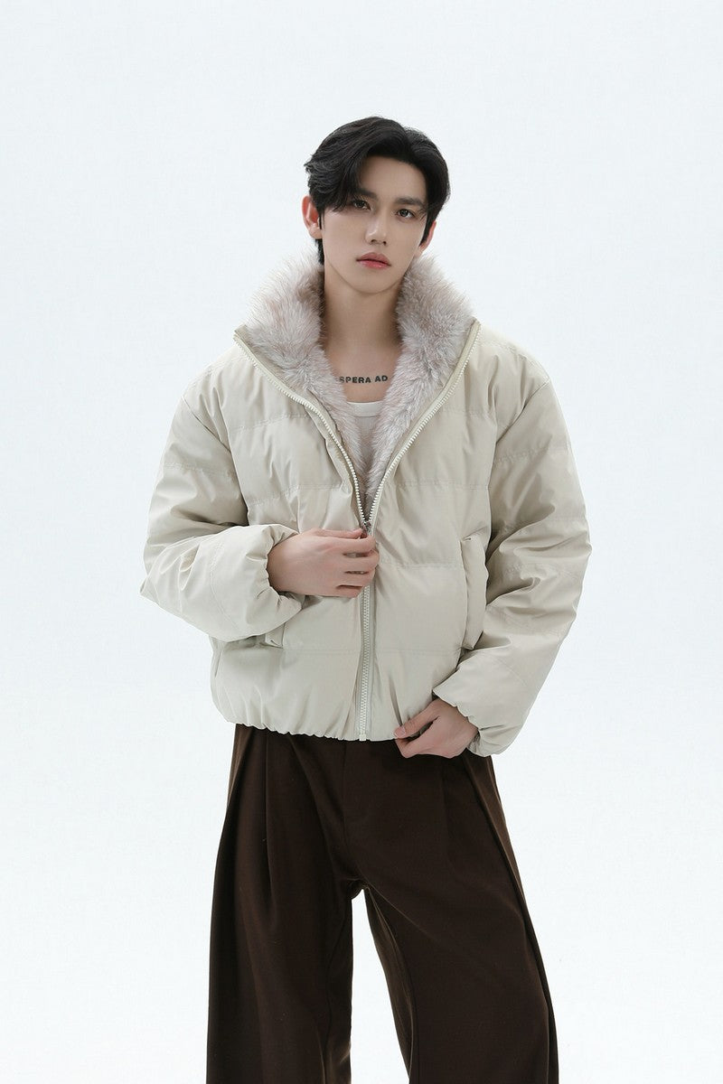 Color Block PU Leather Biker Jacket - Turntide – Copping Zone