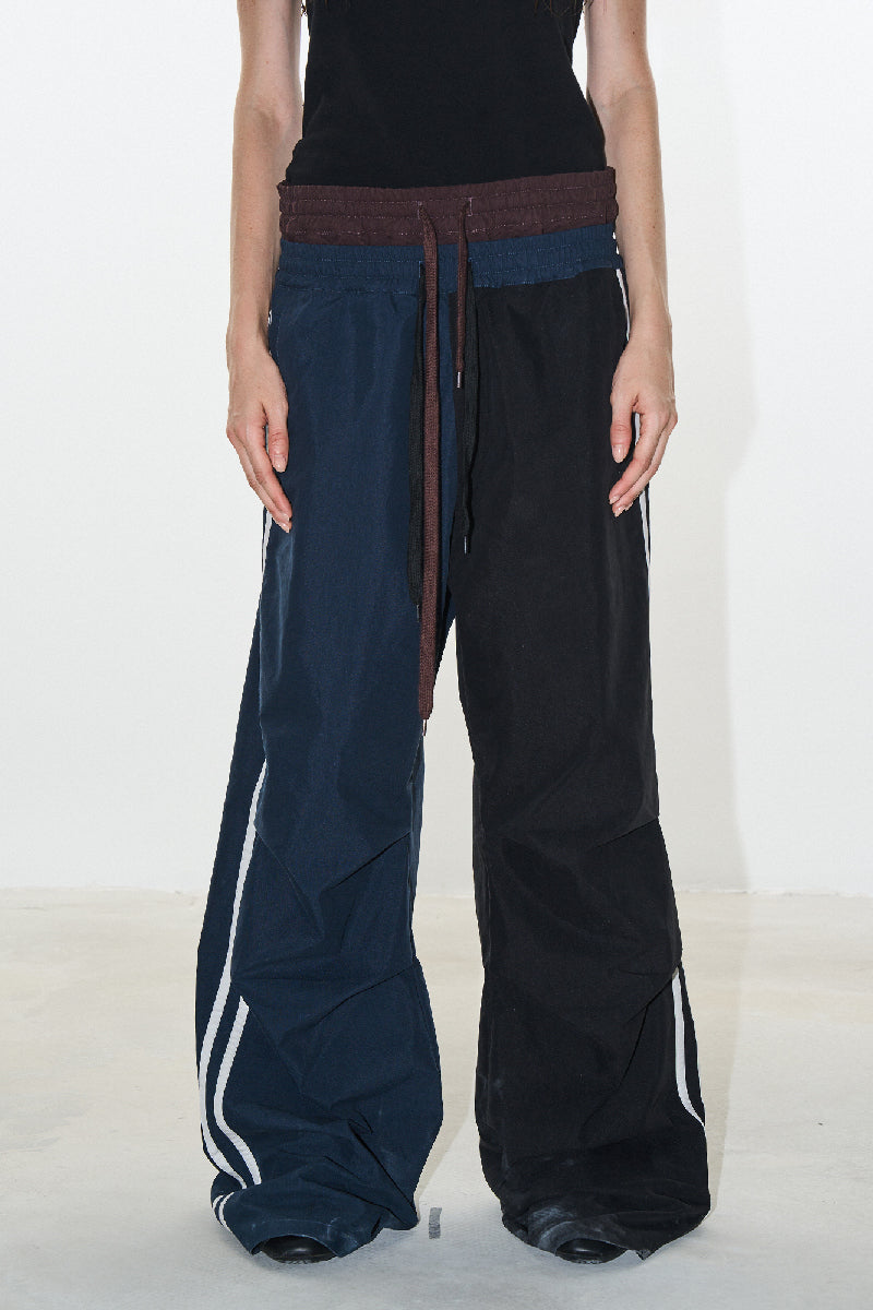 Dual-Waist Colorblock Layered Track Pants – Copping Zone