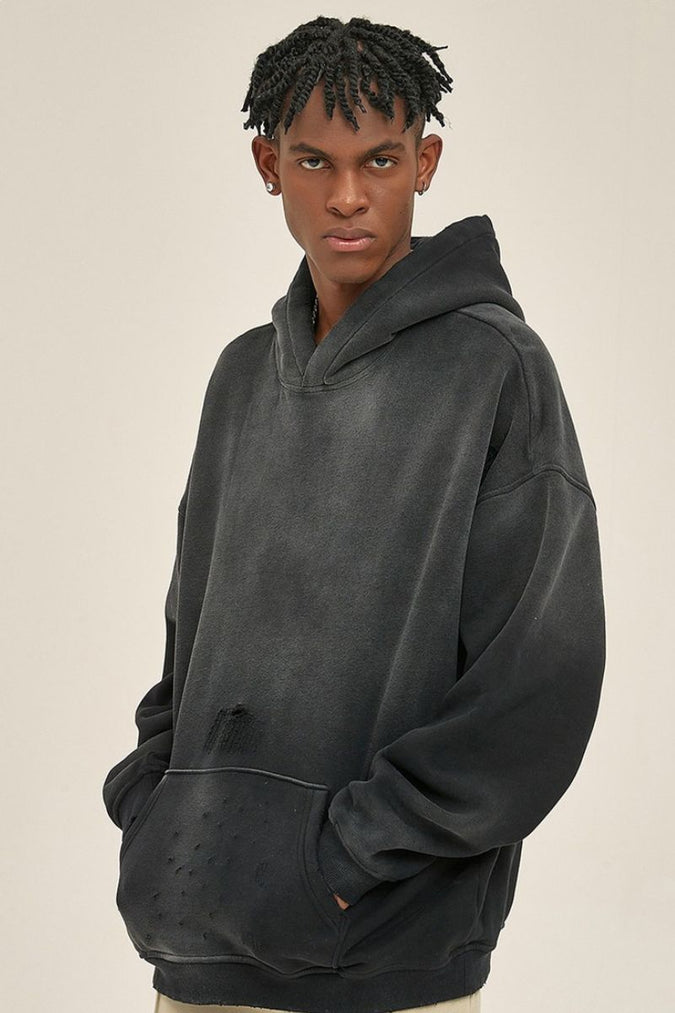 Distressed Wash Hoodie – Copping Zone