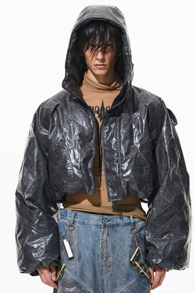 Multi-Flap Hooded Down Jacket - Blind/No Plan – Copping Zone