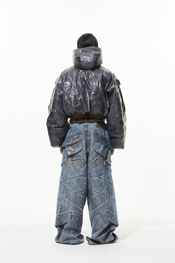 Multi-Flap Hooded Down Jacket – Copping Zone