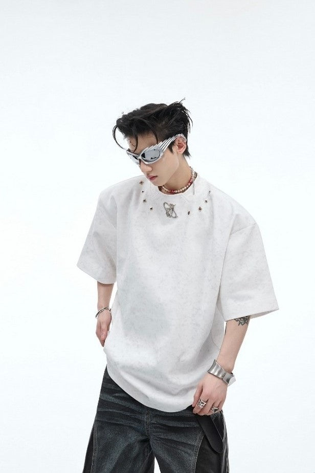 Metal Rivets Logo Tee – Copping Zone