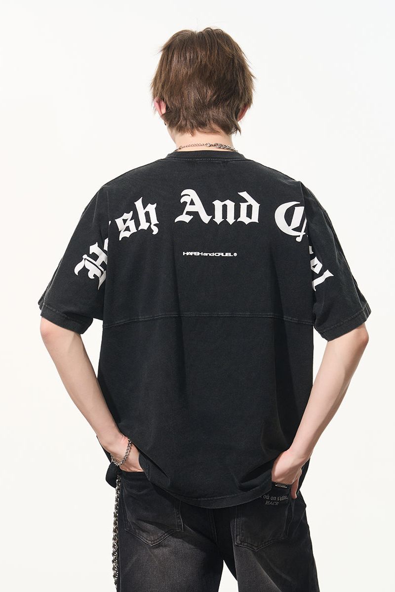 Gothic Logo Washed Tee – Copping Zone