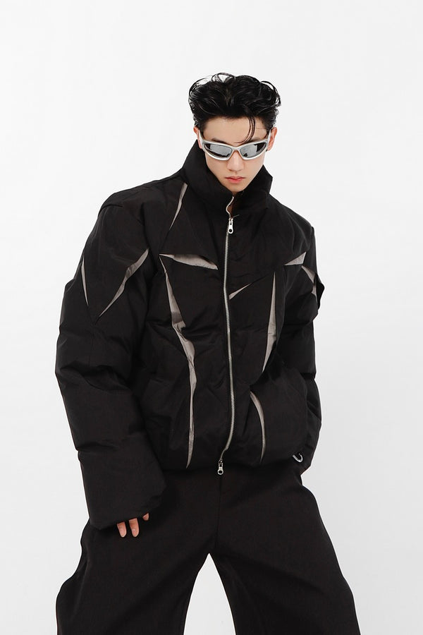 Folded Irregular Down Jacket – Copping Zone
