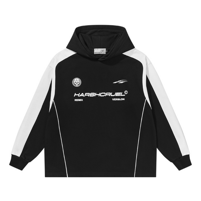 Splicing Logo Jersey Hoodie – Copping Zone